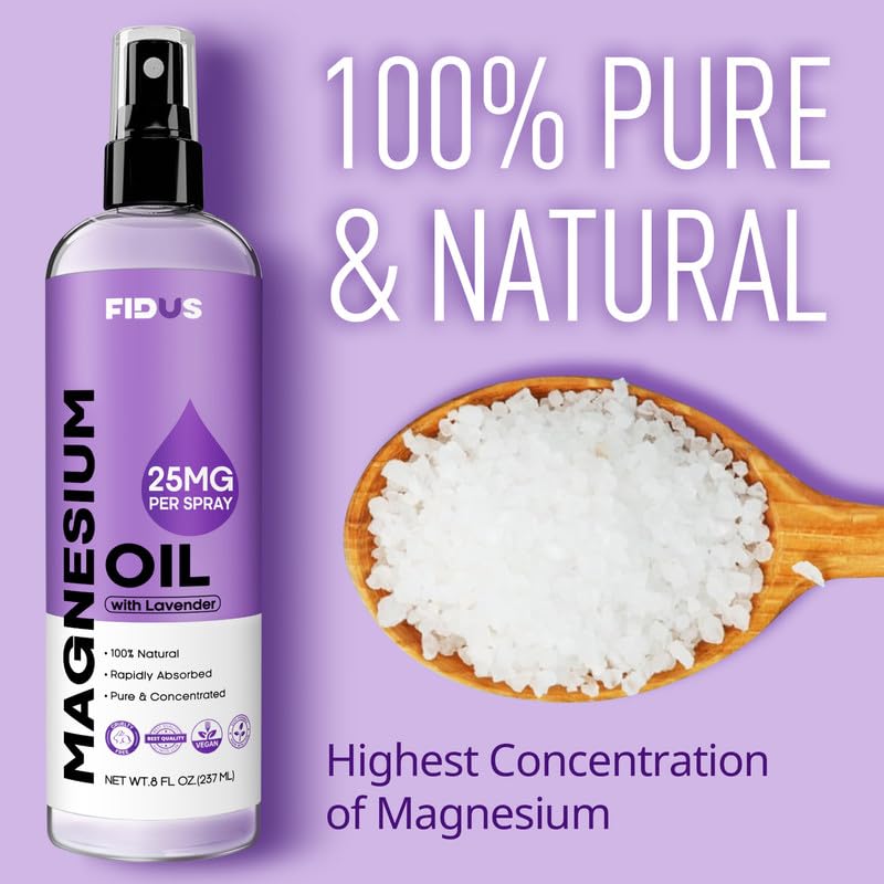 Lavender infused magnesium for stress relief