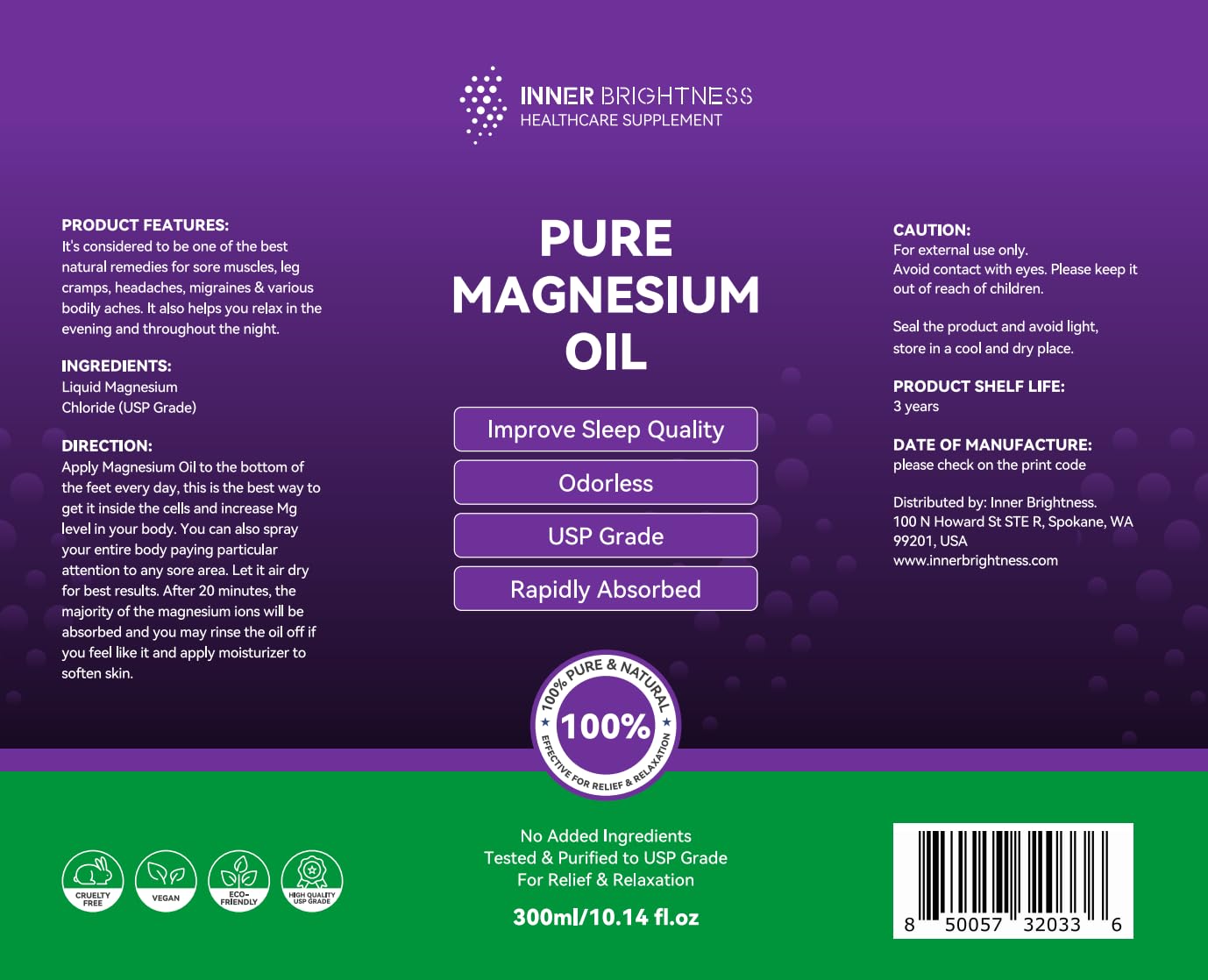 lavender magnesium oil for soothing massage