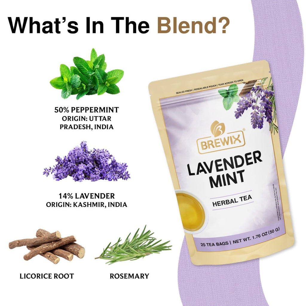 Lavender mint tea for better sleep