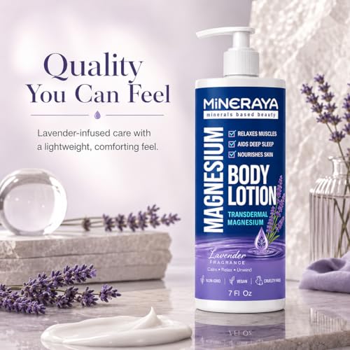 lavender scented magnesium body cream