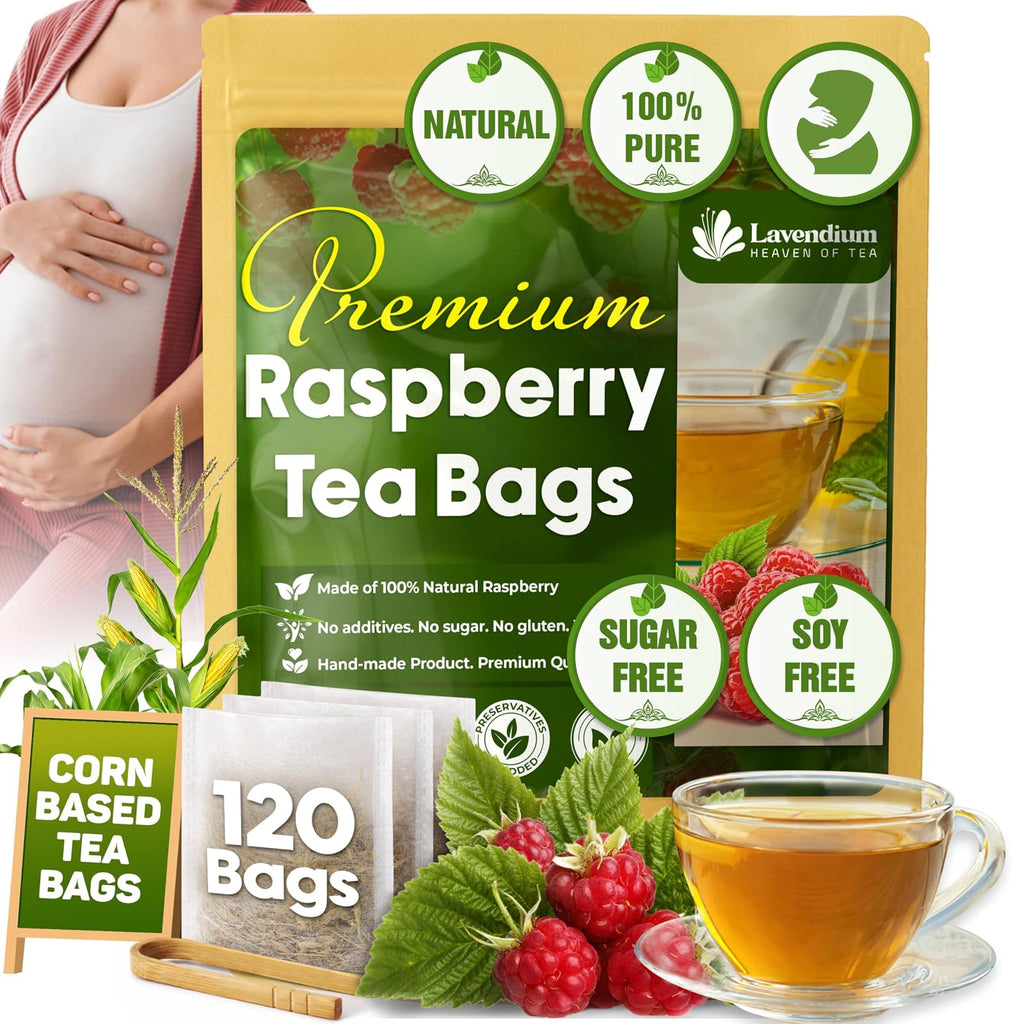 Lavendium raspberry leaf herbal tea bags