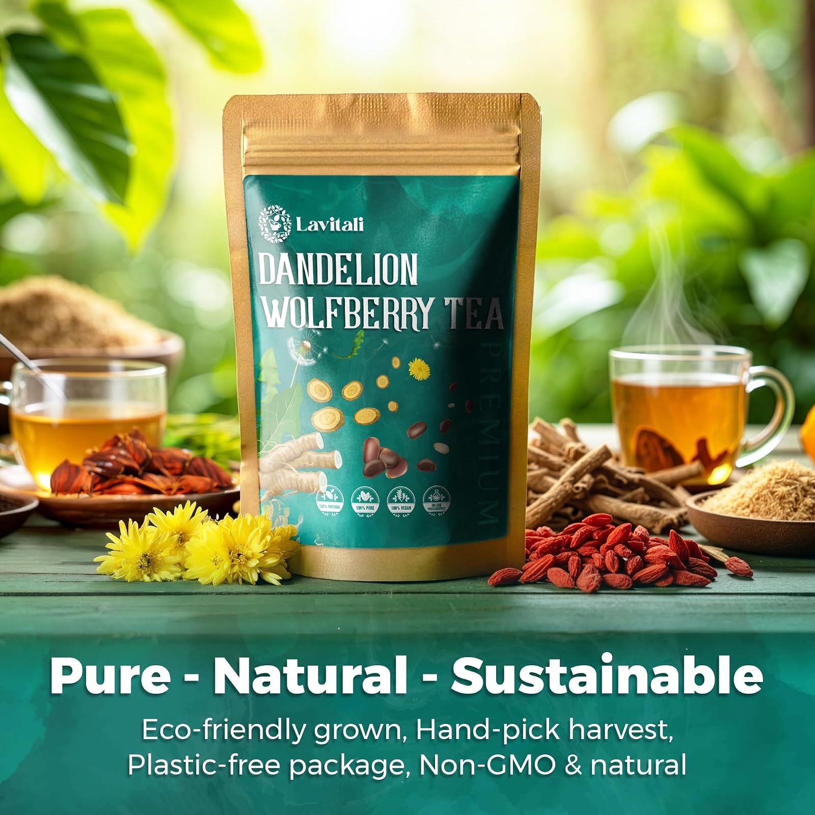 Lavitali dandelion tea for wellness