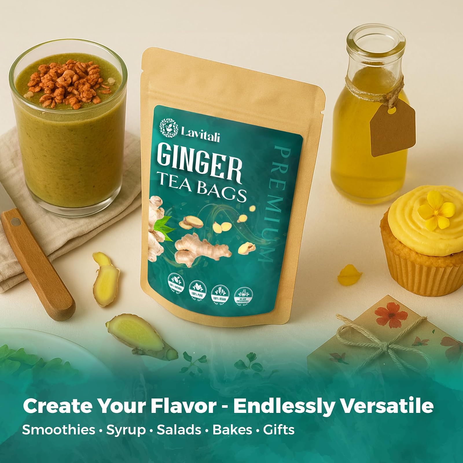 lavitali ginger tea for cold relief