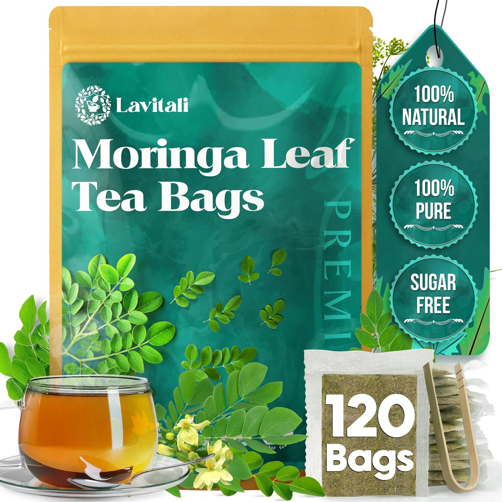 Lavitali moringa leaves herbal tea