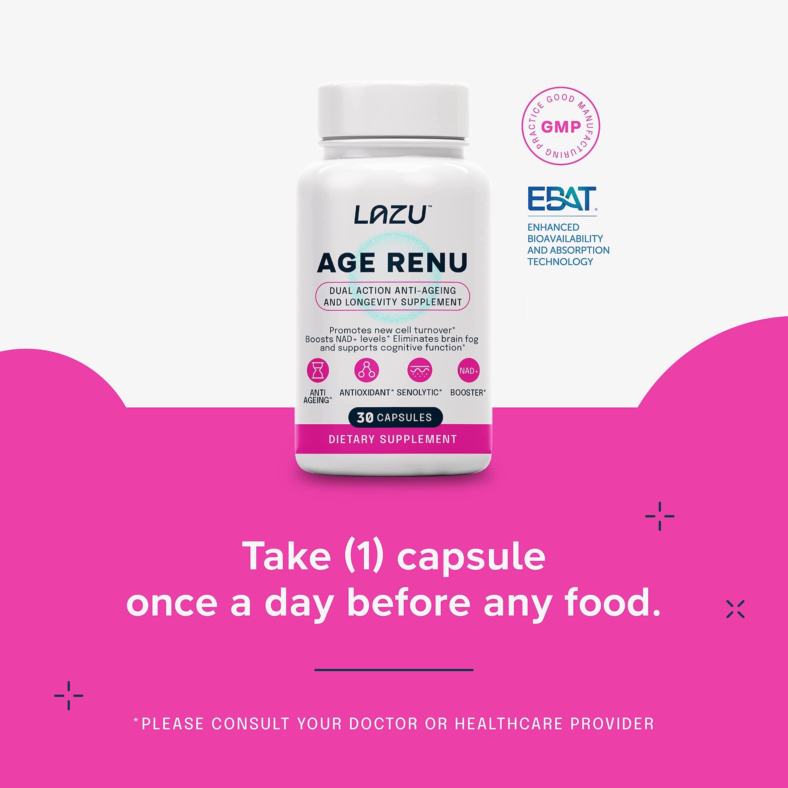 LAZU Age Renu capsules for wellness