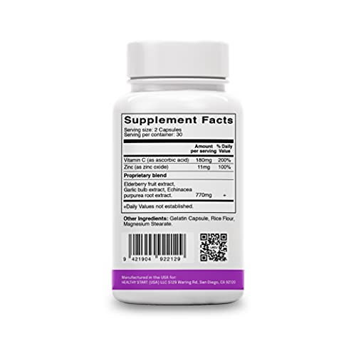 LAZU elderberry capsules for adults
