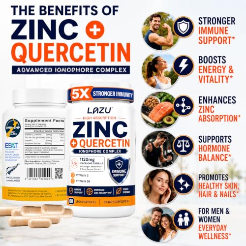 Lazu zinc capsules for wellness