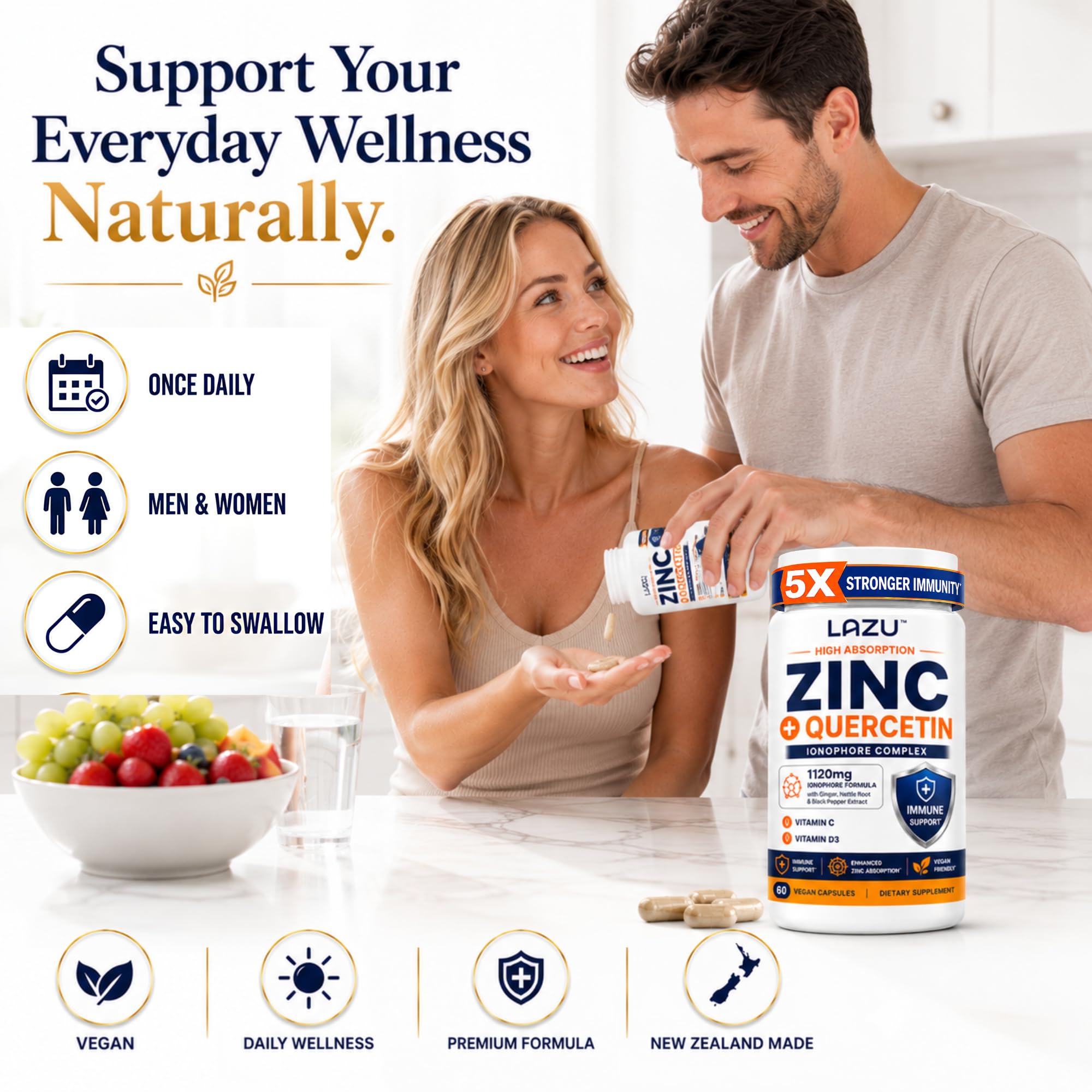 Lazu zinc for overall wellness