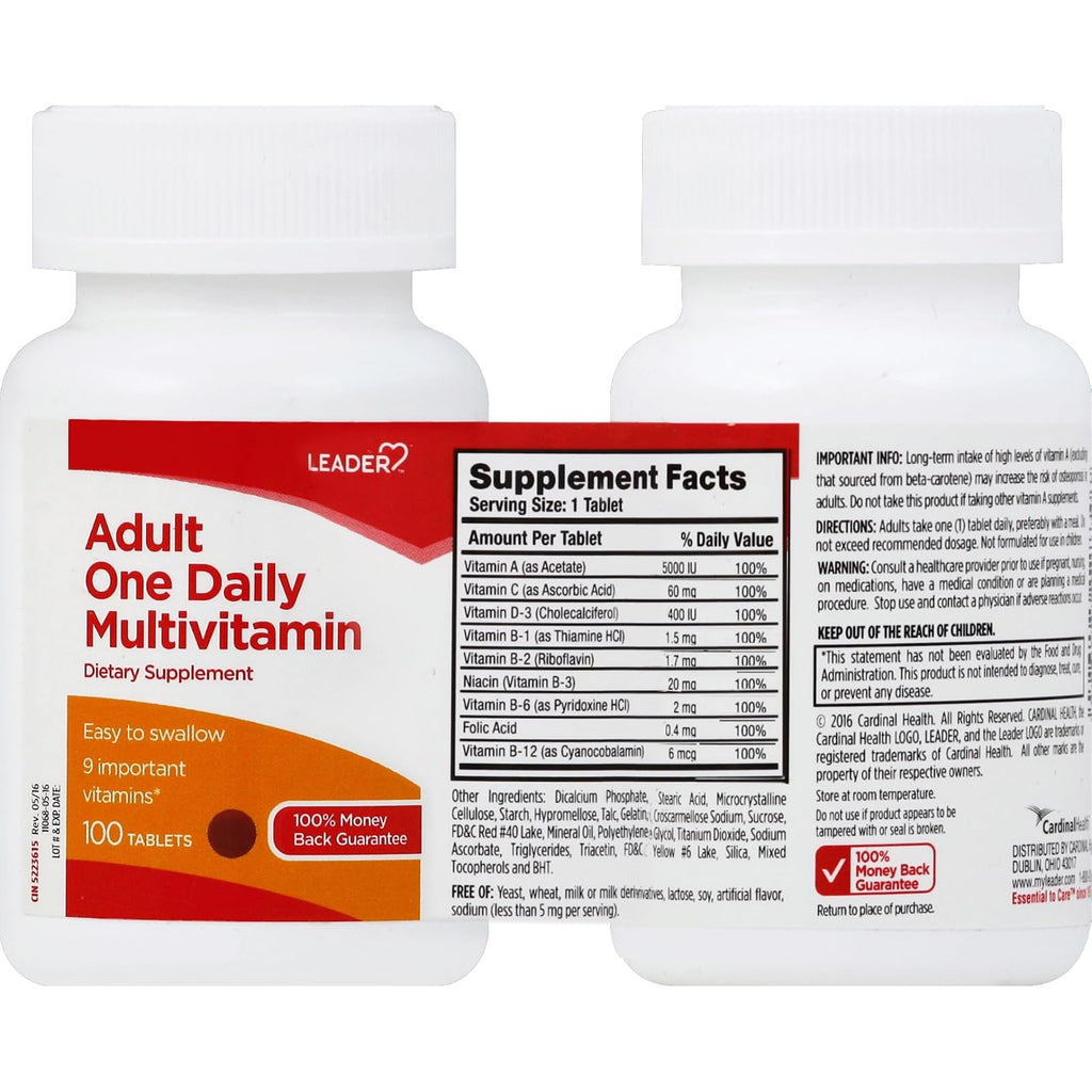 Leader multivitamins for overall wellness