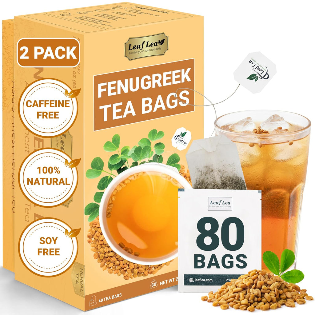 LeafLea fenugreek tea bags 80 count