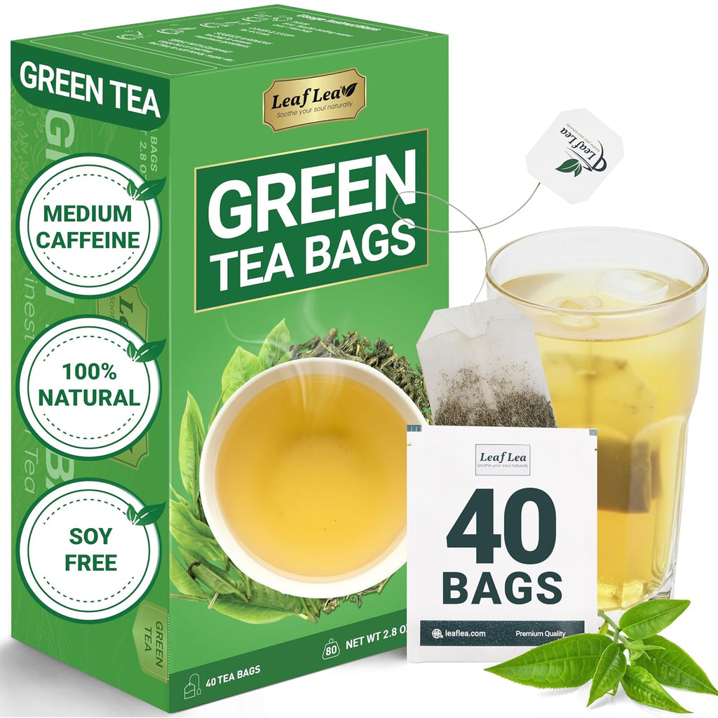LeafLea green tea bags 40 count
