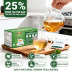 LeafLea green tea bags for relaxation