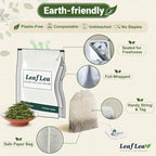 LeafLea green tea for mindful sipping