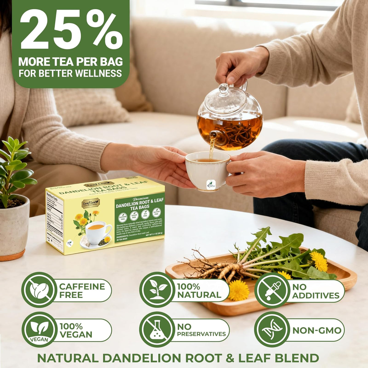 LeafLea herbal tea for wellness