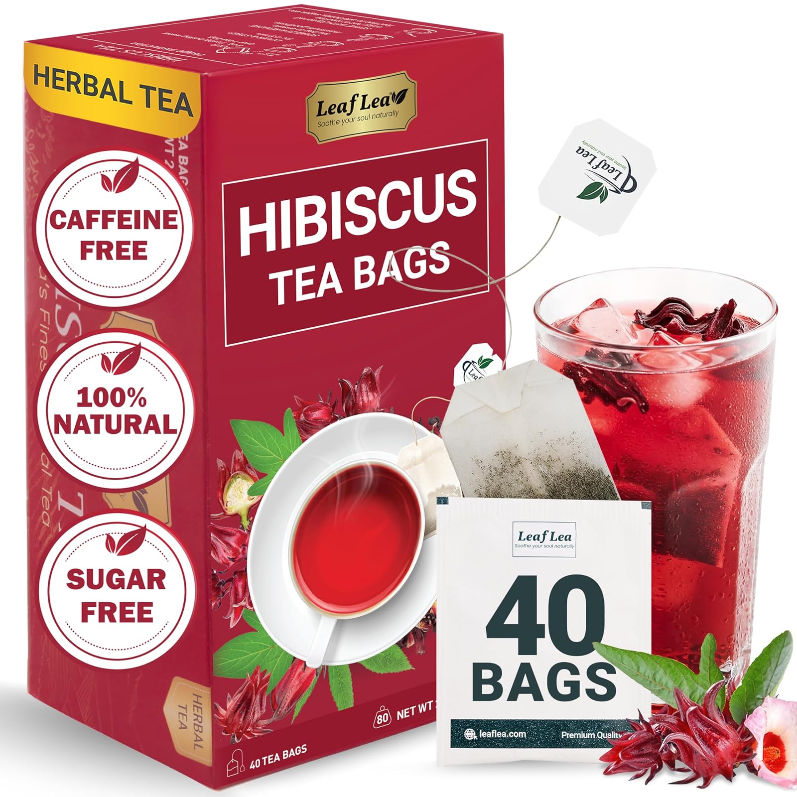 LeafLea hibiscus tea bags