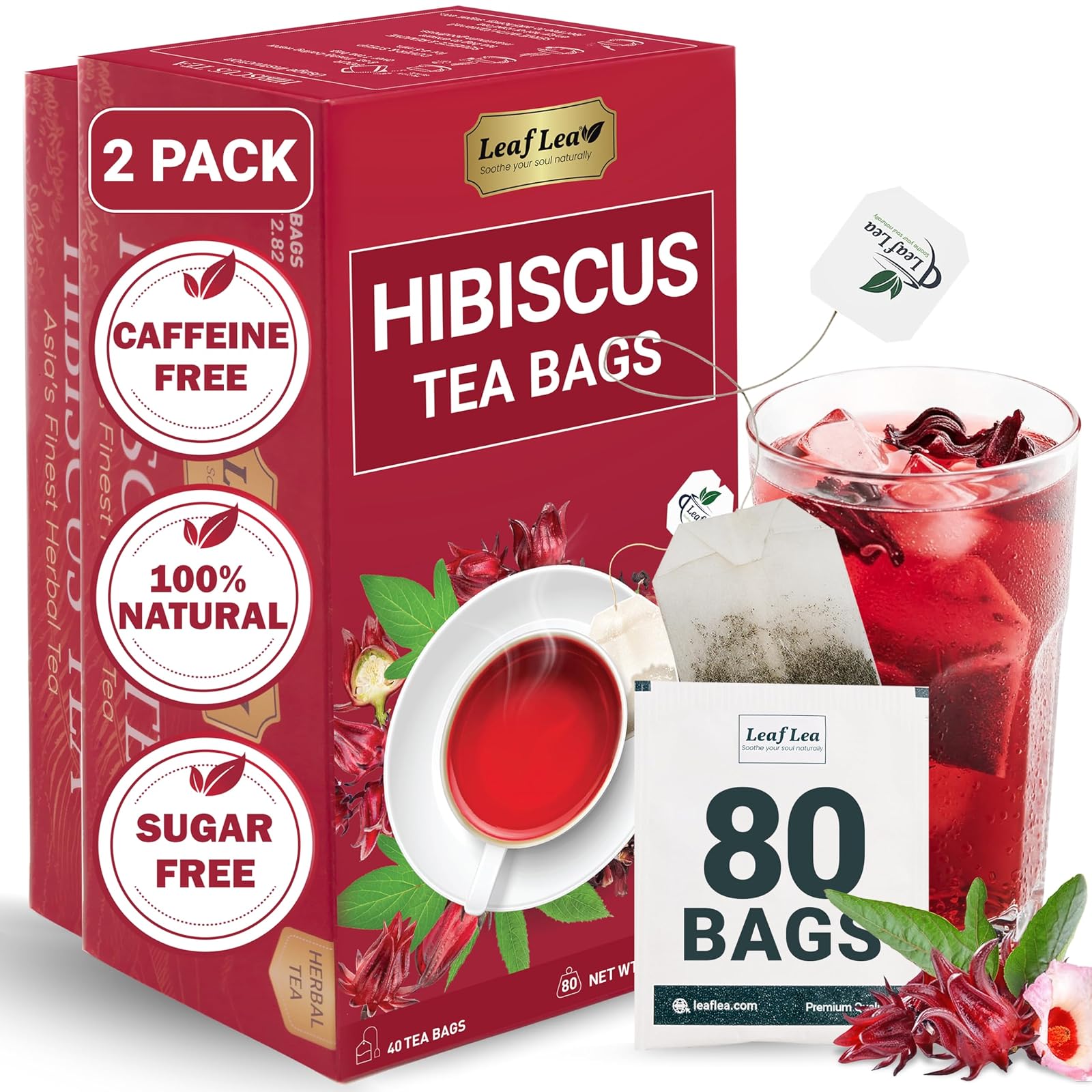 LeafLea hibiscus tea bags