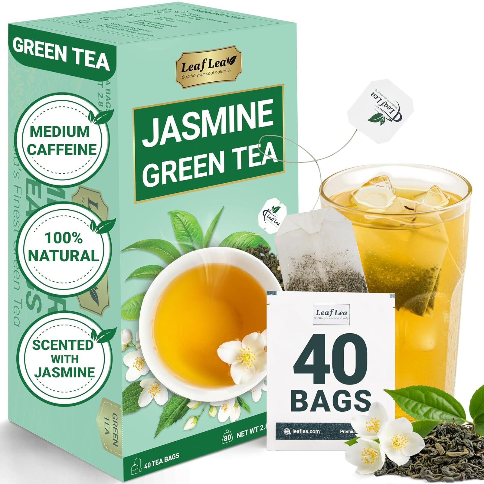 LeafLea jasmine green tea bags