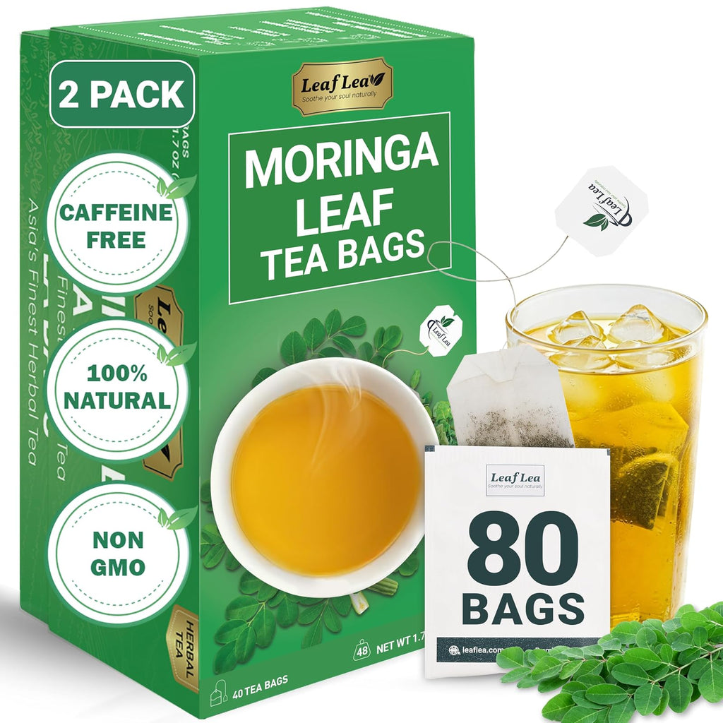LeafLea moringa tea bags 80 count