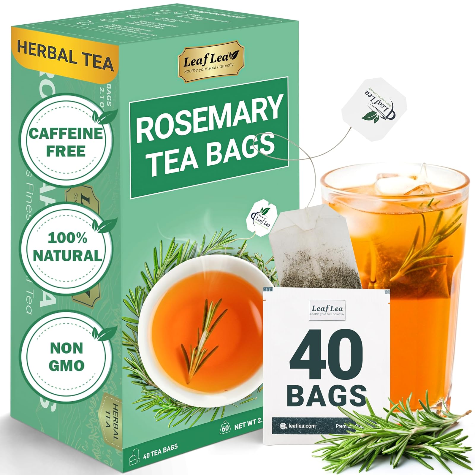 LeafLea rosemary herbal tea bags