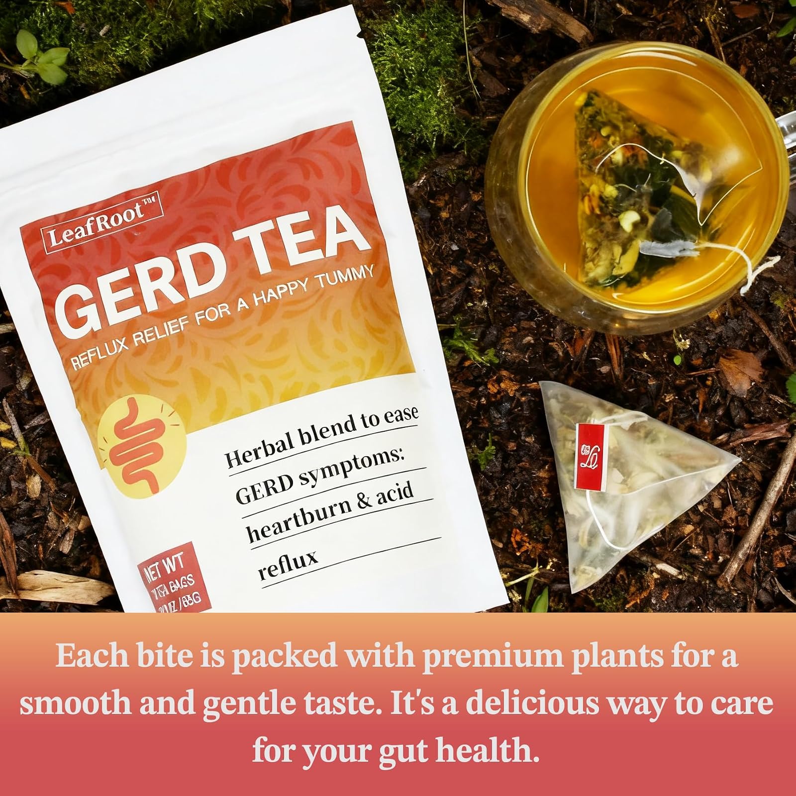 LEAFROOT tea for digestive wellness