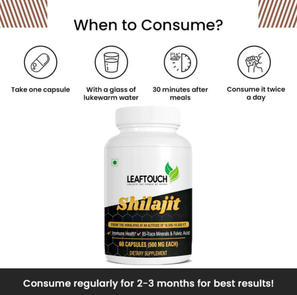 LEAFTOUCH shilajit for improved stamina
