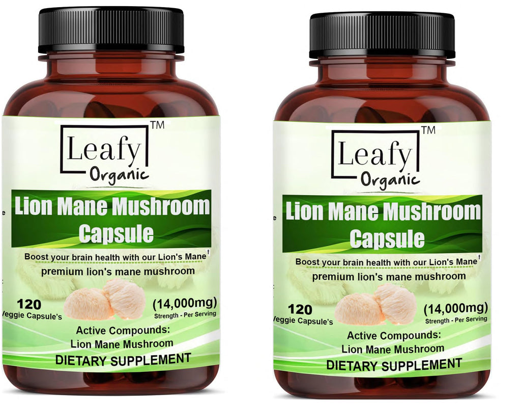 Leafy organic lion's mane capsules