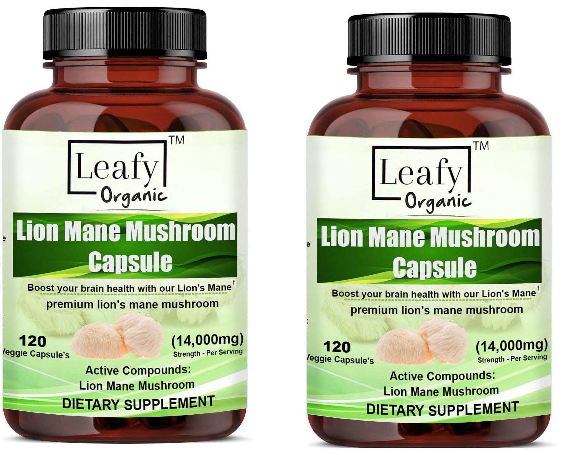 Leafy organic lion's mane capsules