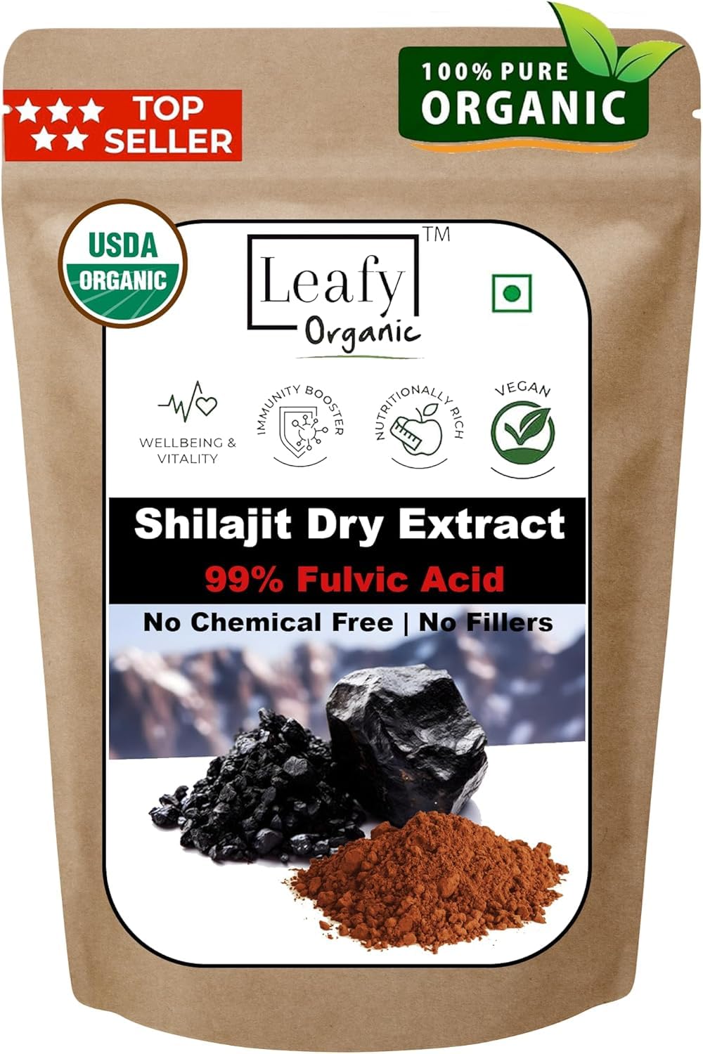 Leafy Organic Shilajit powder benefits