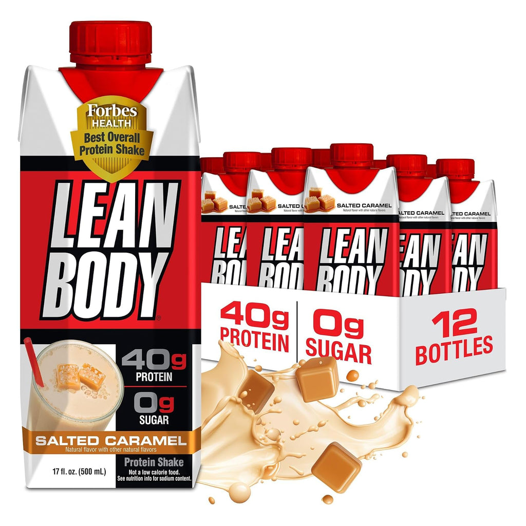 Lean Body salted caramel whey protein shake