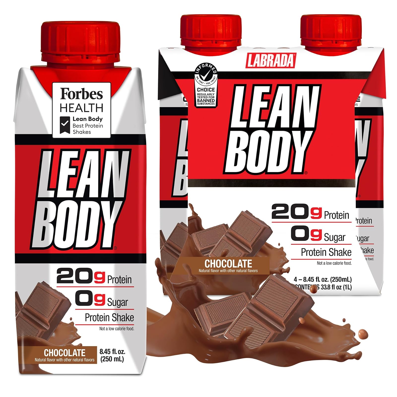 Lean Body whey protein shake pack