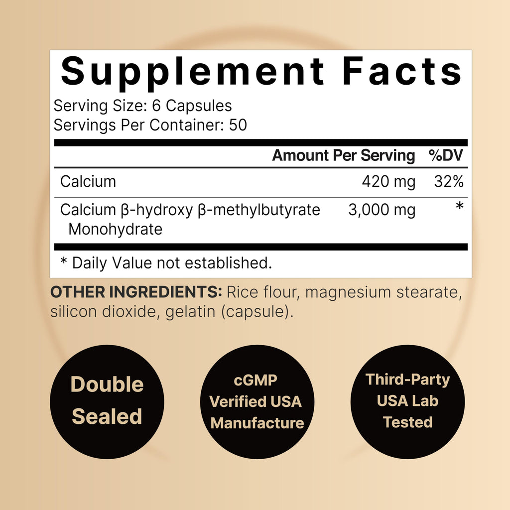 Lean muscle support with NatureBell HMB