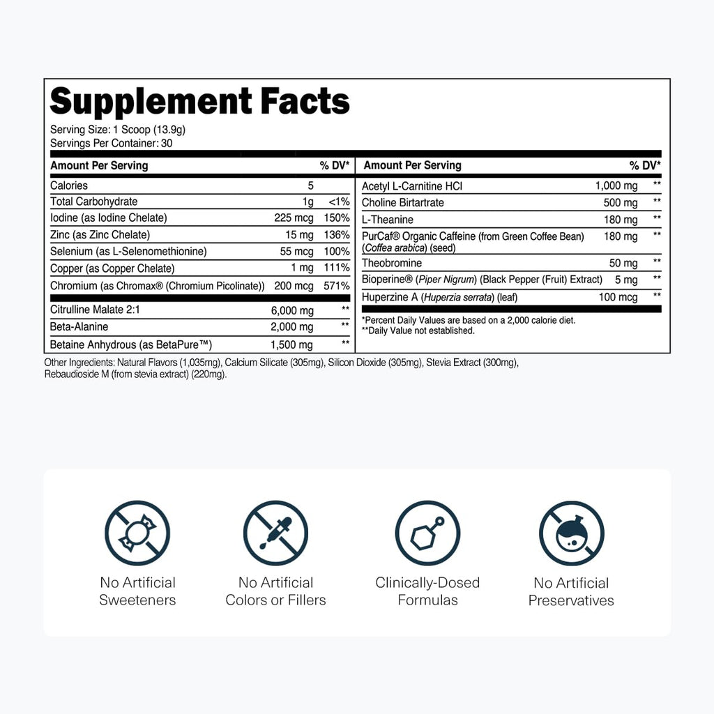 lean pre-workout for intense workouts