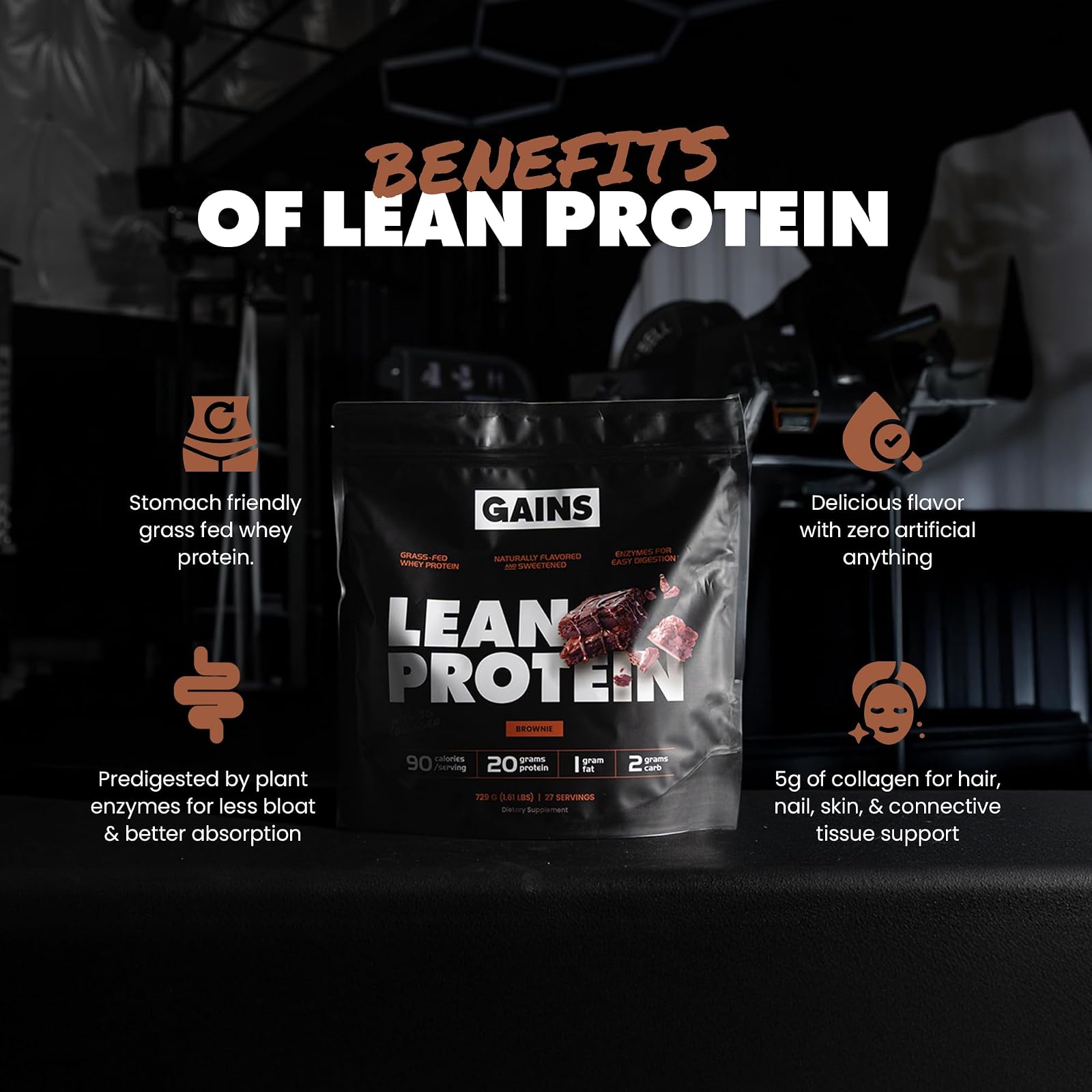 lean protein powder for muscle gain