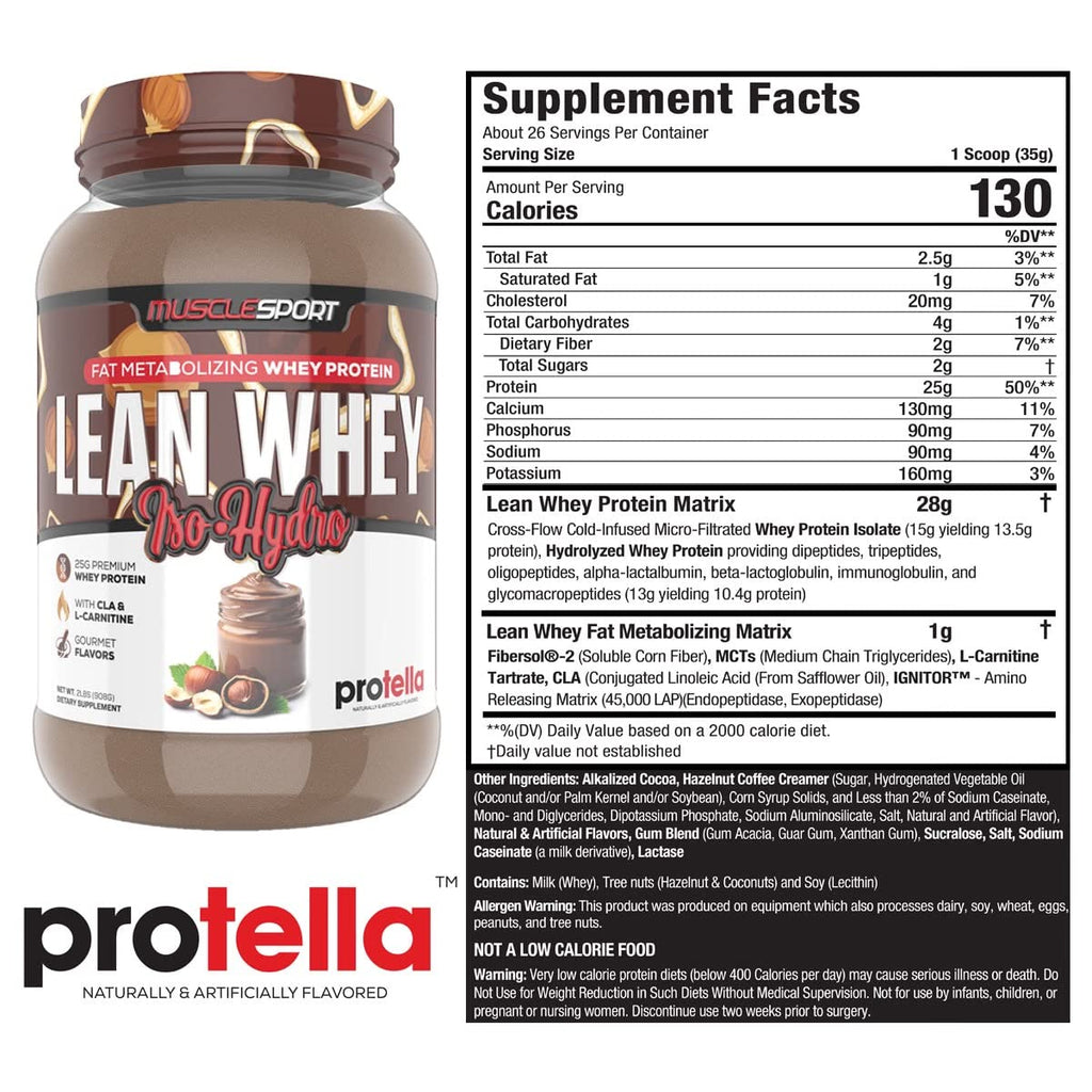 Lean whey protein for muscle gain