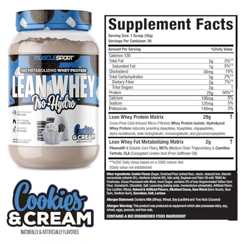 Lean whey protein for muscle recovery