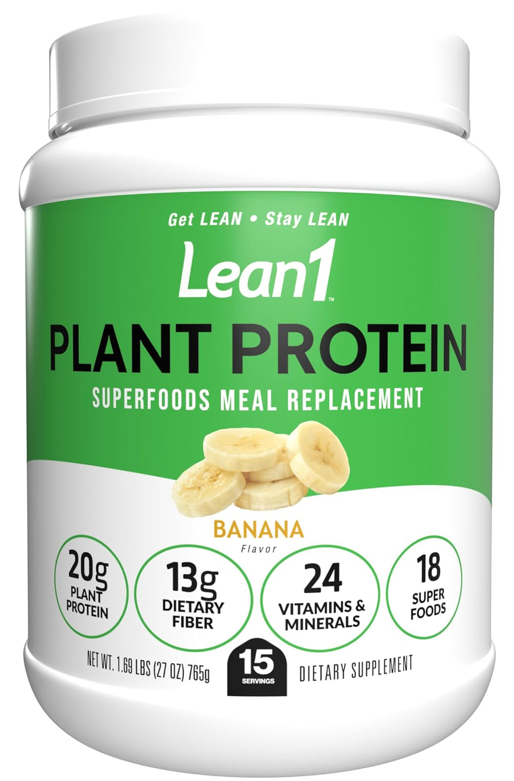 Lean1 banana protein powder nutrition