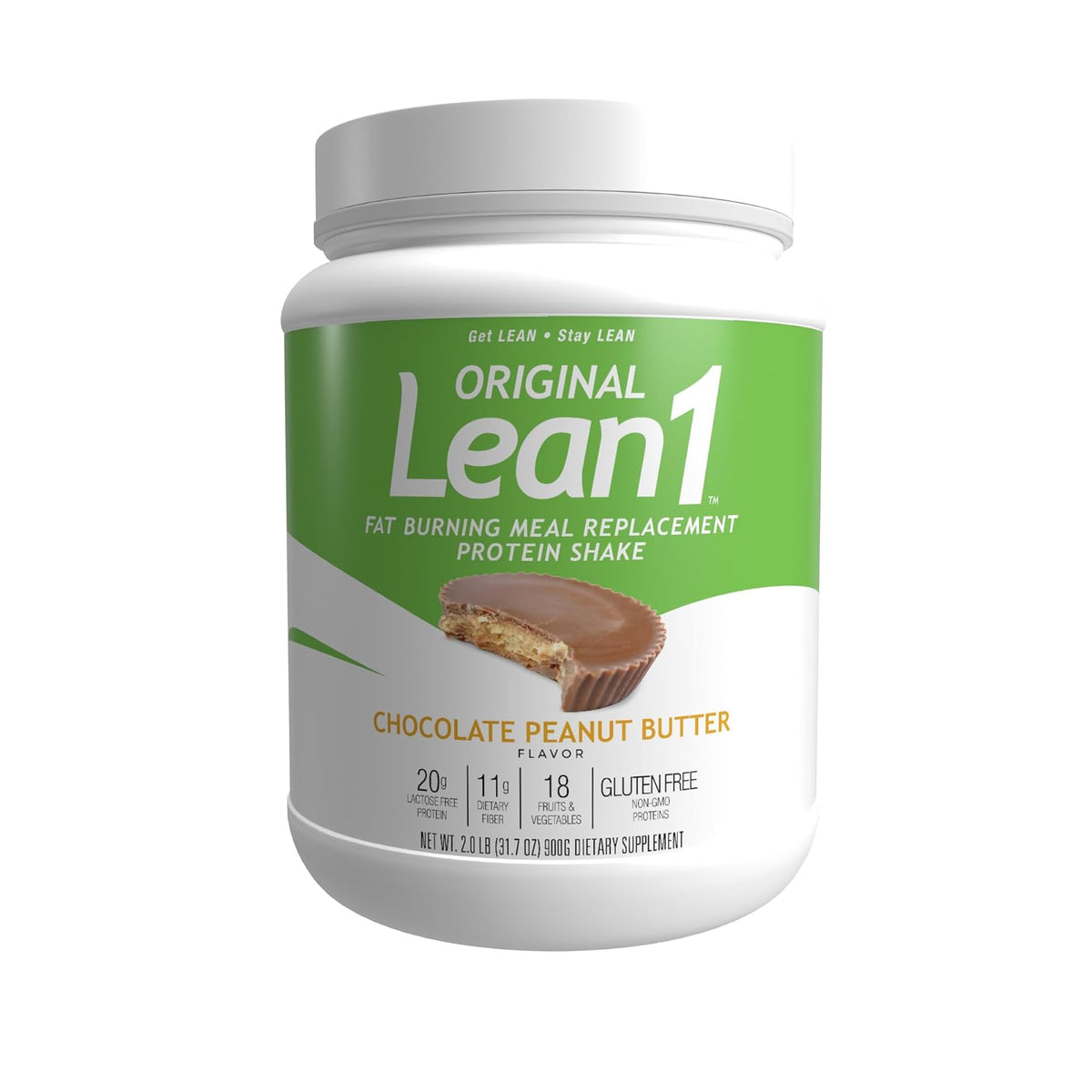 Lean1 chocolate peanut butter protein powder