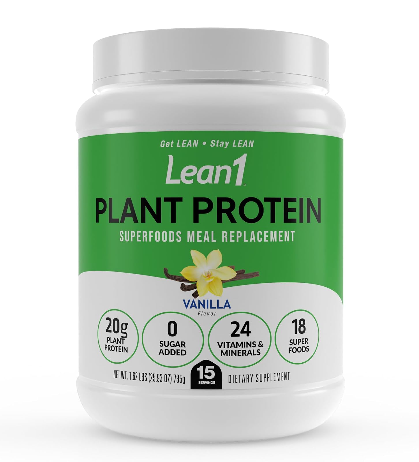 Lean1 plant based protein powder
