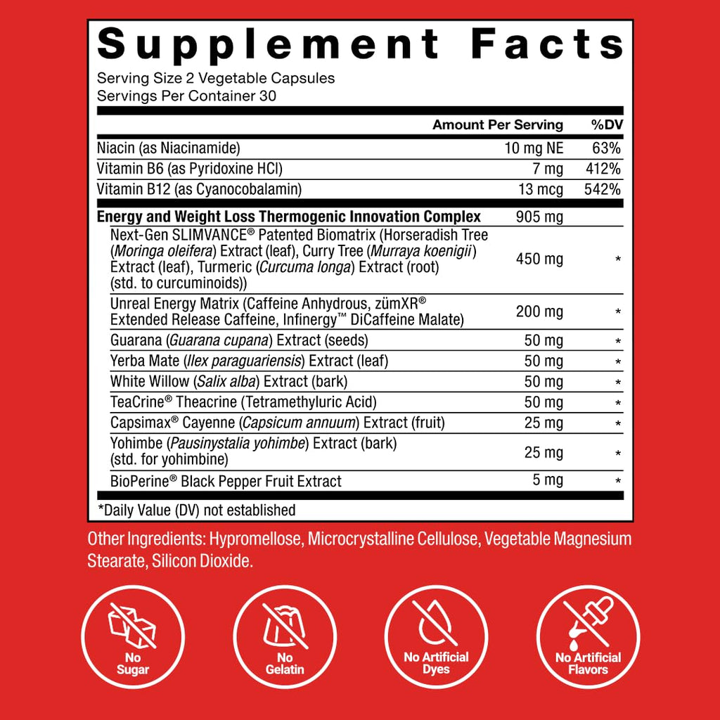 LeanFire SLIMVANCE fat burners for fitness