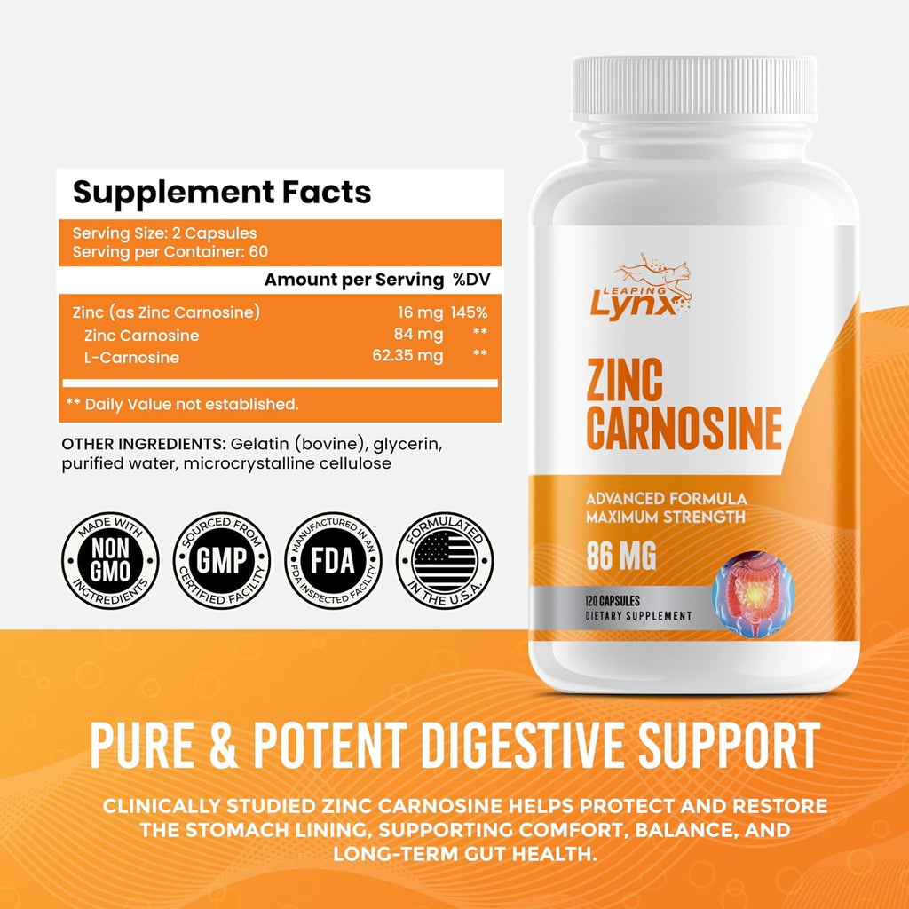 Leaping Lynx Zinc Carnosine benefits
