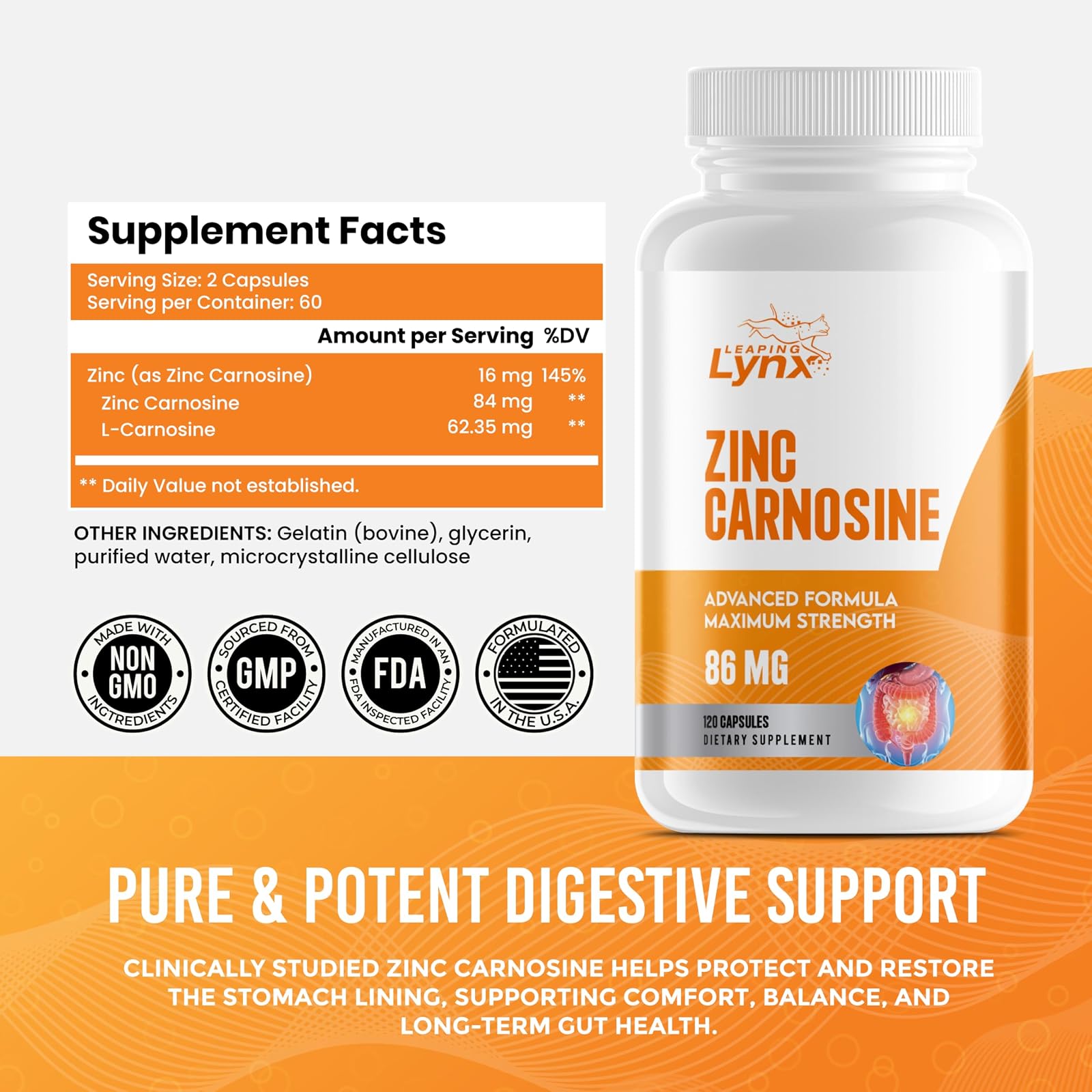Leaping Lynx Zinc Carnosine benefits