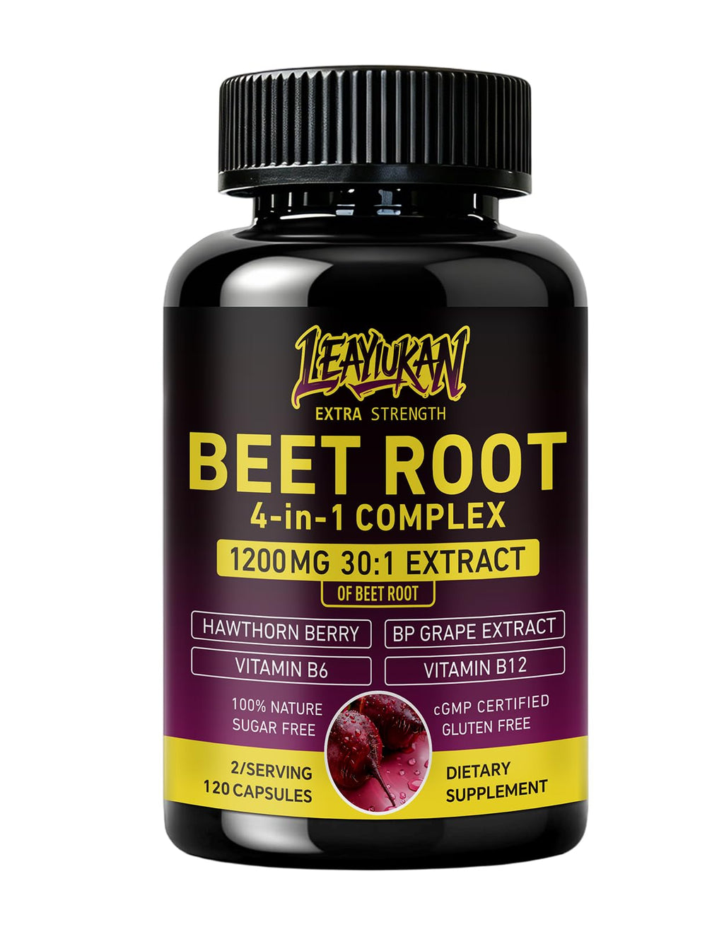 LEAYIUKAN beet root capsules for energy