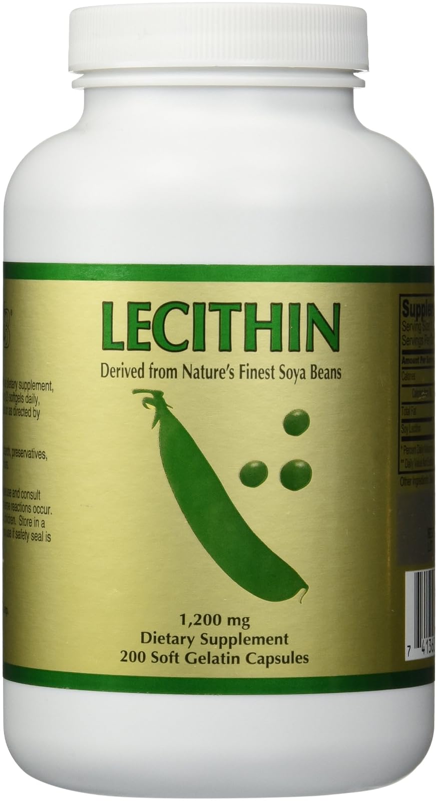 Lecithin 1200 mg softgels for energy