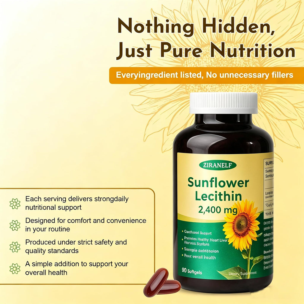 Lecithin softgels for brain support
