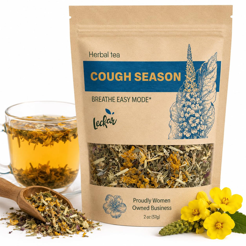 Leckar herbal tea for cough relief