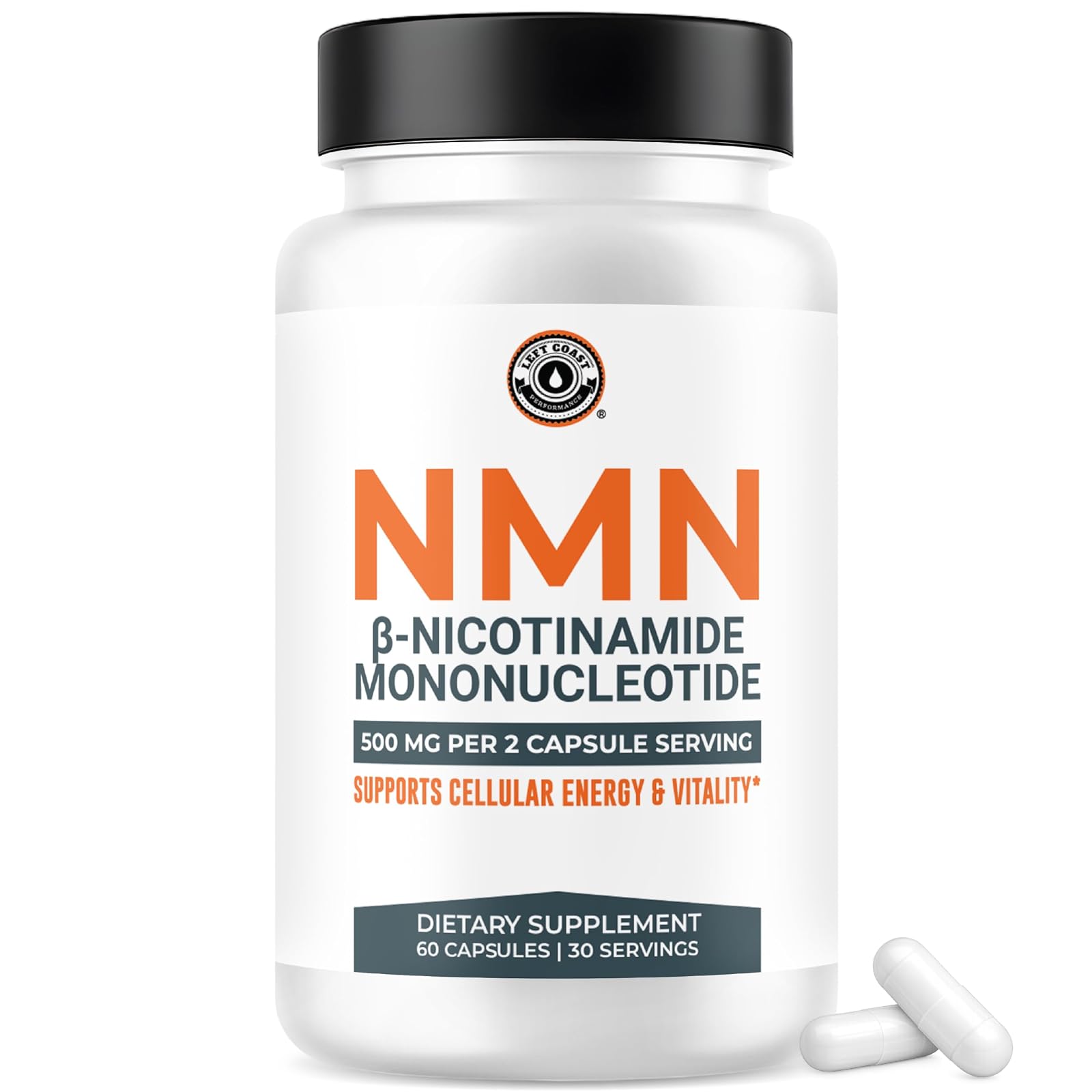 Left Coast Performance NMN 500 mg capsules