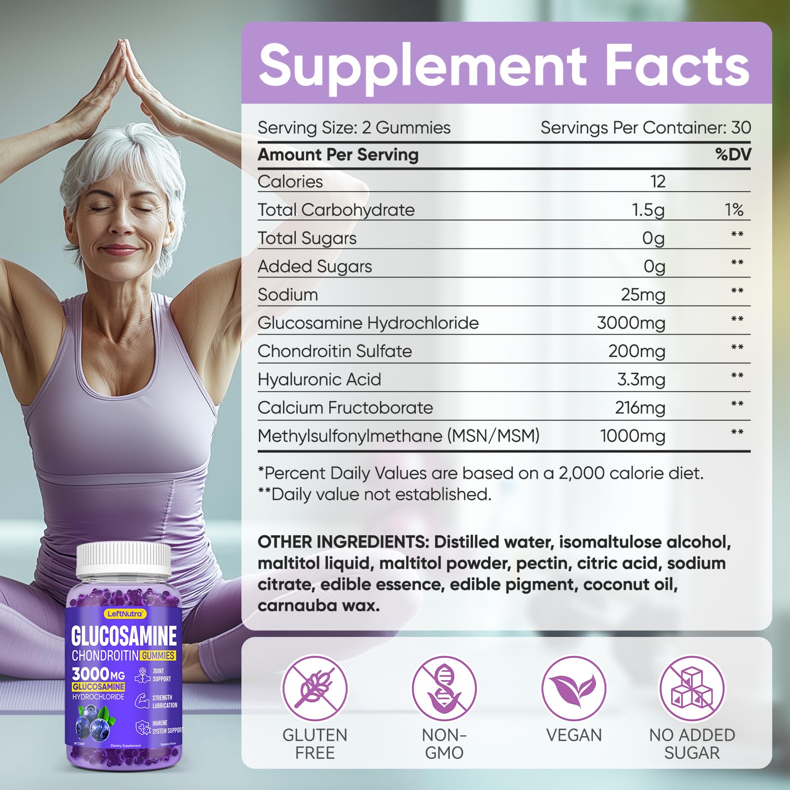 LeftNutra chondroitin gummies for mobility