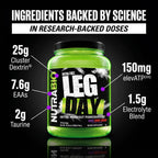 Leg day performance enhancement powder