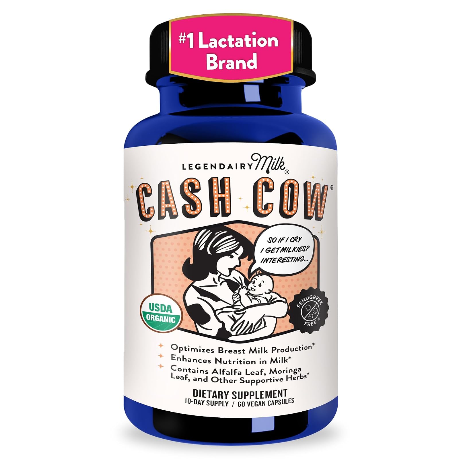 Legendairy Milk moringa supplement capsules