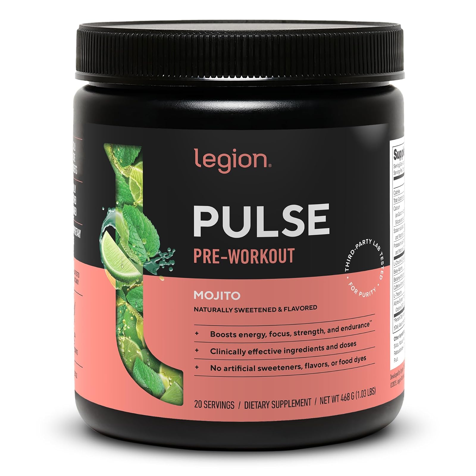 LEGION pre-workout for energy boost